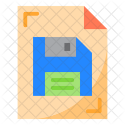 Save Files Icon - Download in Flat Style