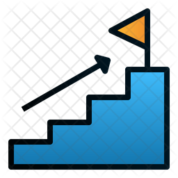Scale Up Icon - Download in Colored Outline Style
