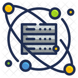 Science Data Icon - Download in Colored Outline Style