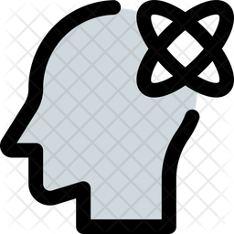 Science Thinking Icon - Download in Colored Outline Style