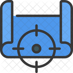 Scope Icon - Download in Colored Outline Style