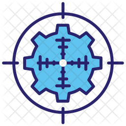 Scope Management Icon - Download in Colored Outline Style