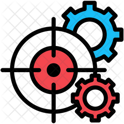 Scope Management Icon - Download in Colored Outline Style