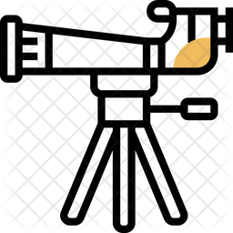 Scope Spotting Icon - Download in Colored Outline Style