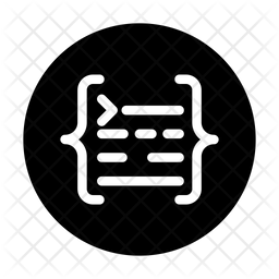 Script Icon - Download in Glyph Style