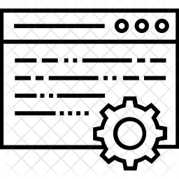 Script Optimization Icon - Download in Line Style