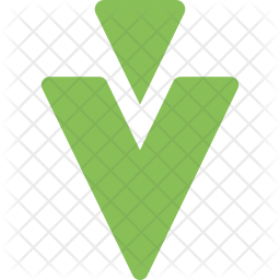 Scroll Down Arrow Icon - Download in Flat Style