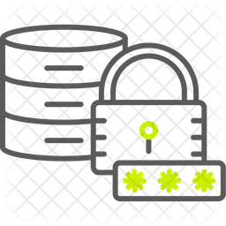 Secured database Icon - Download in Dual Tone Style