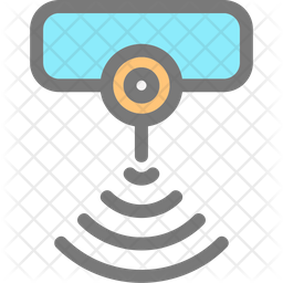 Sensors Icon - Download in Colored Outline Style