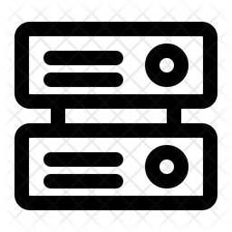 Server Icon - Download in Line Style