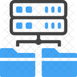 Server folder Icon - Download in Flat Style