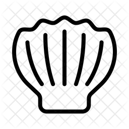 Shell Icon - Download in Line Style