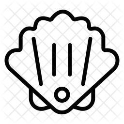 Shell Icon - Download in Line Style