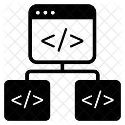 Software Connection Icon - Download in Glyph Style