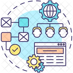 Software Design Icon - Download In Colored Outline Style
