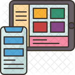 Software Management Icon - Download in Colored Outline Style
