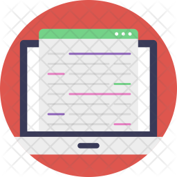 Source Code Icon - Download in Flat Style