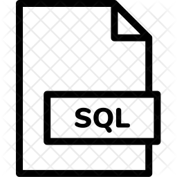 Sql Icon - Download in Line Style