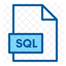 Sql Icon - Download in Colored Outline Style