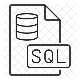 Sql Icon - Download in Line Style