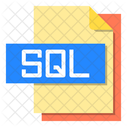 Sql File Icon - Download In Flat Style