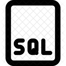 Sql File Icon - Download in Glyph Style