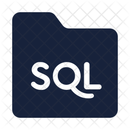 SQL Folder Icon - Download in Glyph Style