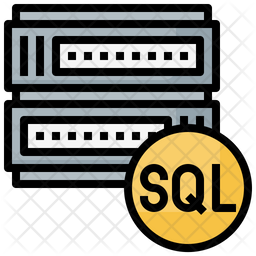 Sql Server Icon - Download in Colored Outline Style