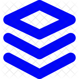 Stack Icon - Download in Line Style