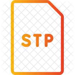 Step D Cad File Icon - Download in Gradient Style