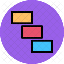Steps Icon - Download in Rounded Style