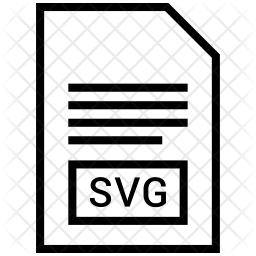 Svg file Icon - Download in Line Style