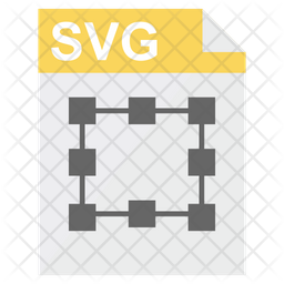 Svg File Icon - Download in Flat Style