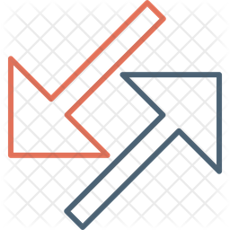 Swap Arrows Icon - Download in Line Style