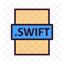 Swift File Icon - Download in Colored Outline Style