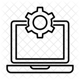 System configuration Icon - Download in Line Style