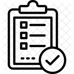 Task Complete Icon - Download in Line Style