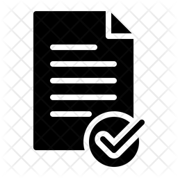 Task Complete Icon - Download in Glyph Style