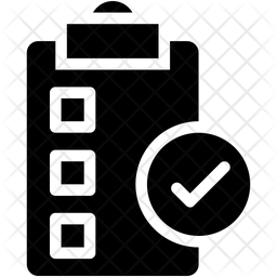 Task Complete Icon - Download in Glyph Style