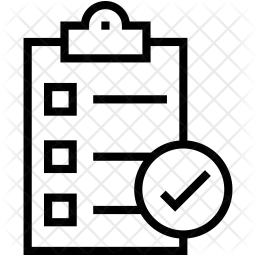 Task Complete Icon - Download in Line Style