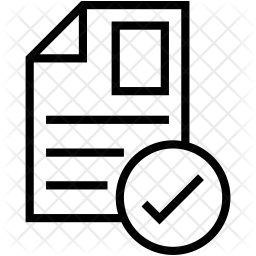 Task Complete Icon - Download in Line Style