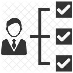 Tasks Completed Icon - Download in Glyph Style