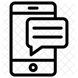 Text Message Icon - Download in Line Style