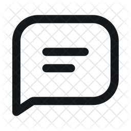 Text Message Icon - Download in Line Style