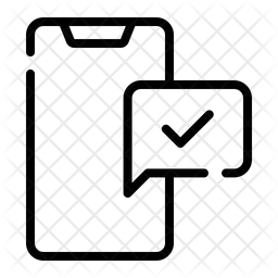 Text Message Icon - Download in Line Style