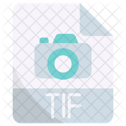Tif Icon - Download in Flat Style