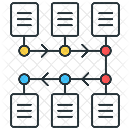 Free Timeline Chart Icon of Colored Outline style - Available in SVG ...