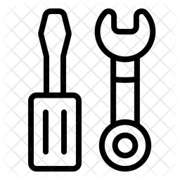 Toolkit Icon - Download in Line Style