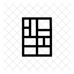 Treemap Chart Icon - Download in Line Style