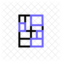 Treemap Chart Icon - Download in Line Style